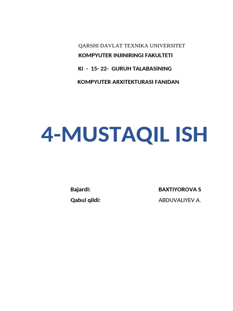 Komp Tar 4 Mus Sevinch | PDF