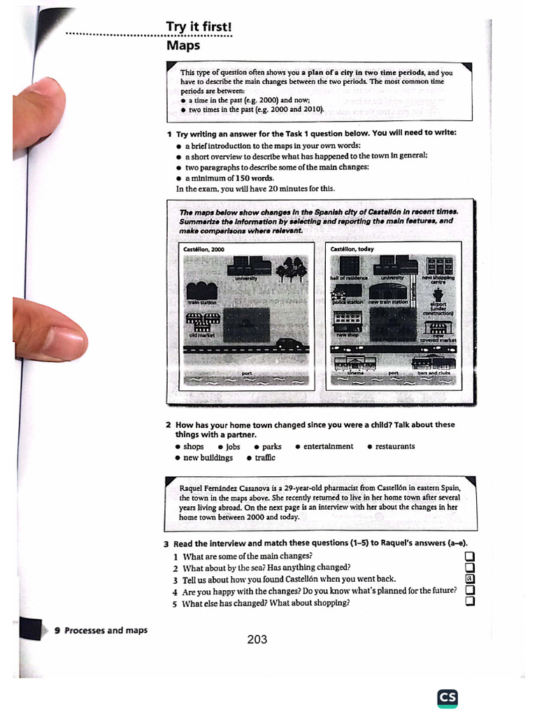 Maps Writing Task 1 | PDF
