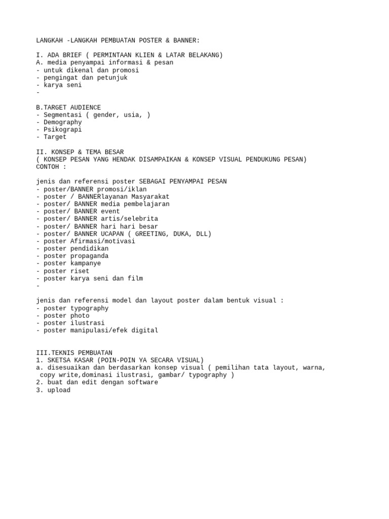 Materi Pembuatan Poster | PDF