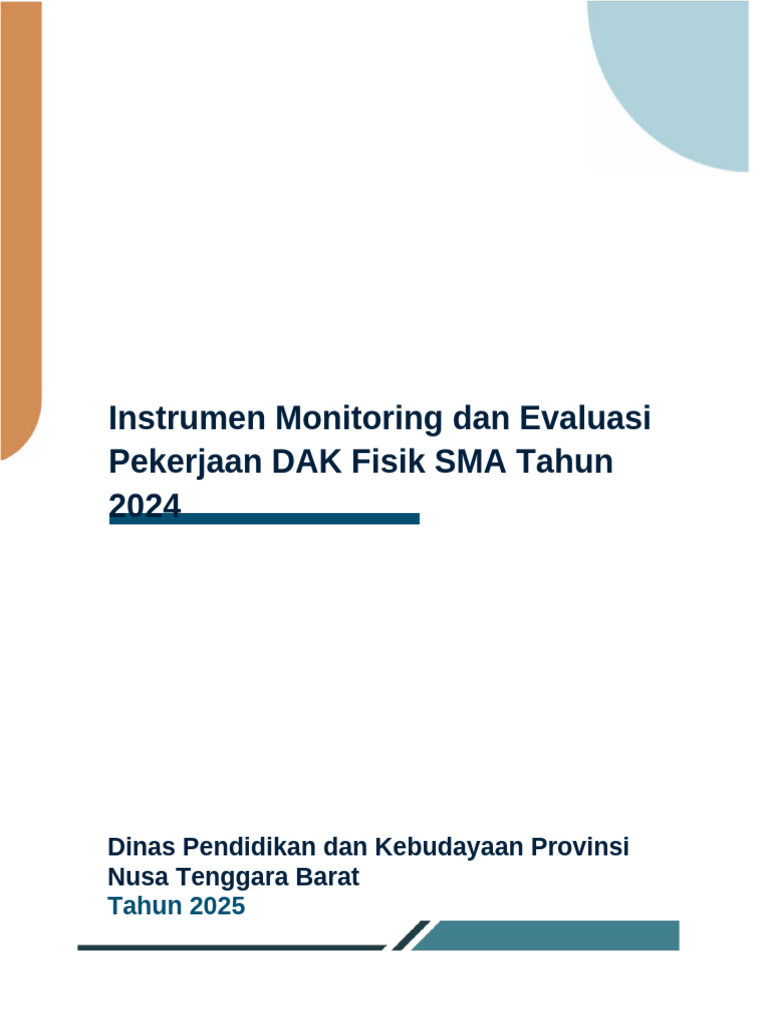 INSTRUMEN monev dak 2024 | PDF
