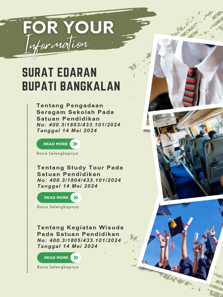 Flyer Se Bupati Pengadaan Seragam, Study Tour & Wisuda | PDF