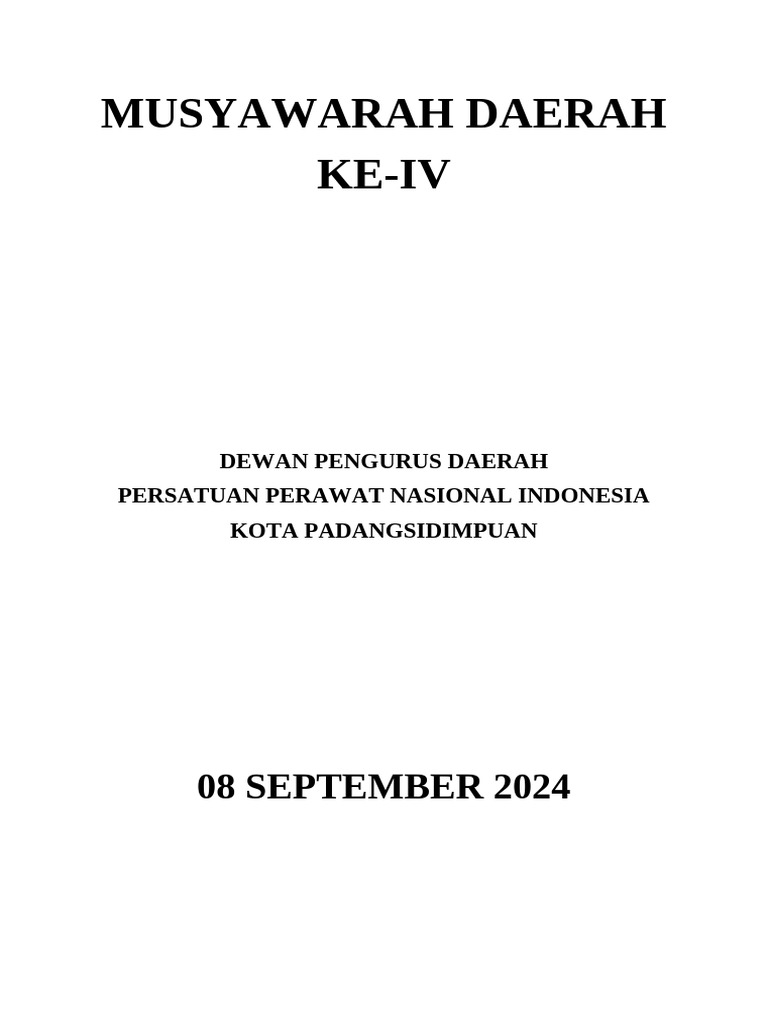 Tata Tertib Musda | PDF