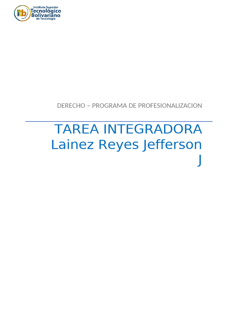 Tarea Integradora-Jefferson Lainez | PDF | Pagaré | Fotovoltaica