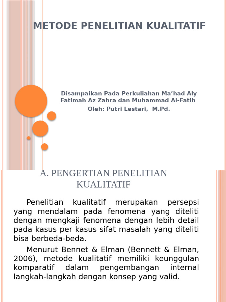 Metode Penelitian Kualitatif | PDF