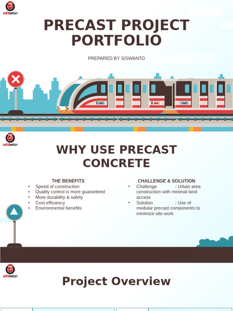 Precast Project Portfolio - Siswanto | PDF | Precast Concrete | Concrete