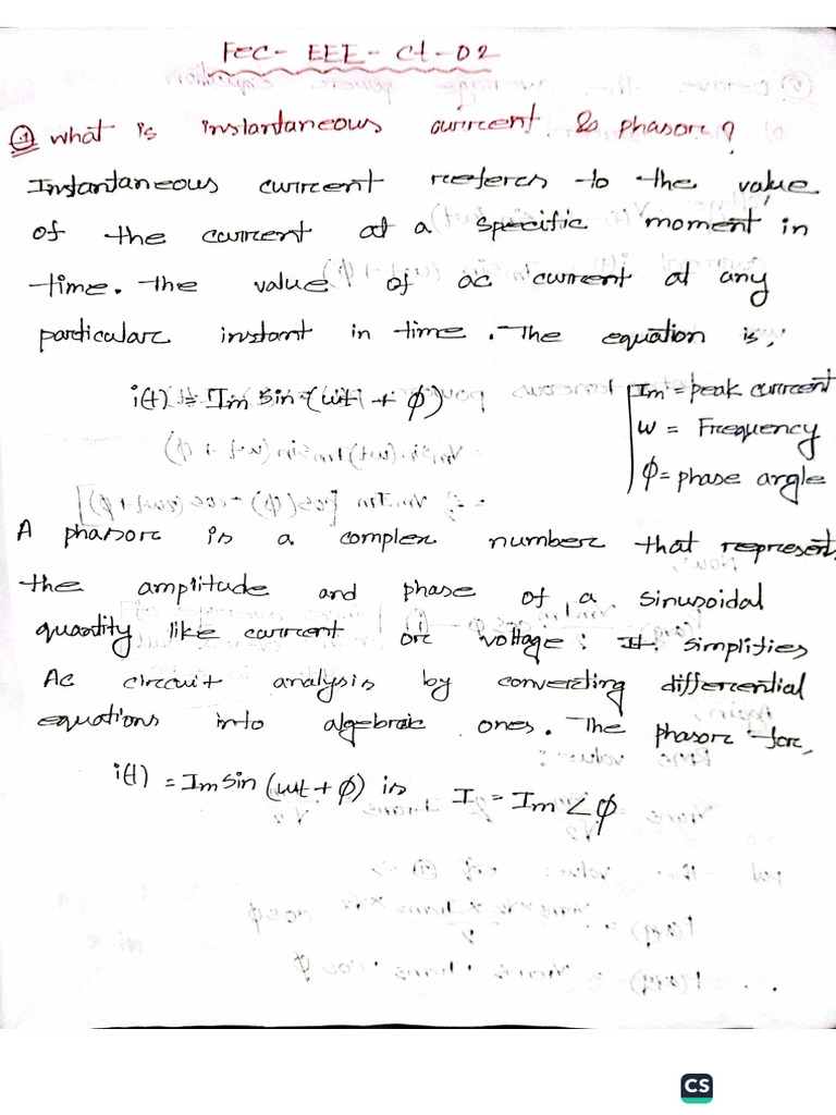 FEC EEE CT 02 Solution by Niaz | PDF