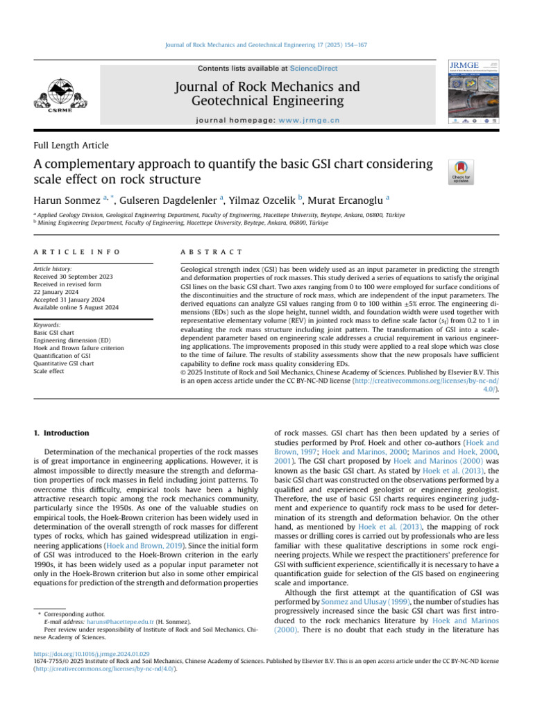 A Complementary Approach To Quantify The Basic GSI Chart Considering ...