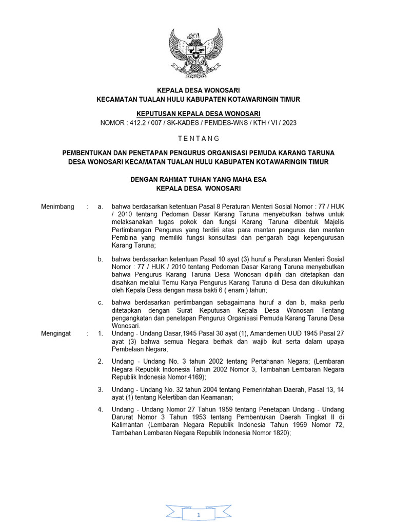 SK Karang Taruna | PDF