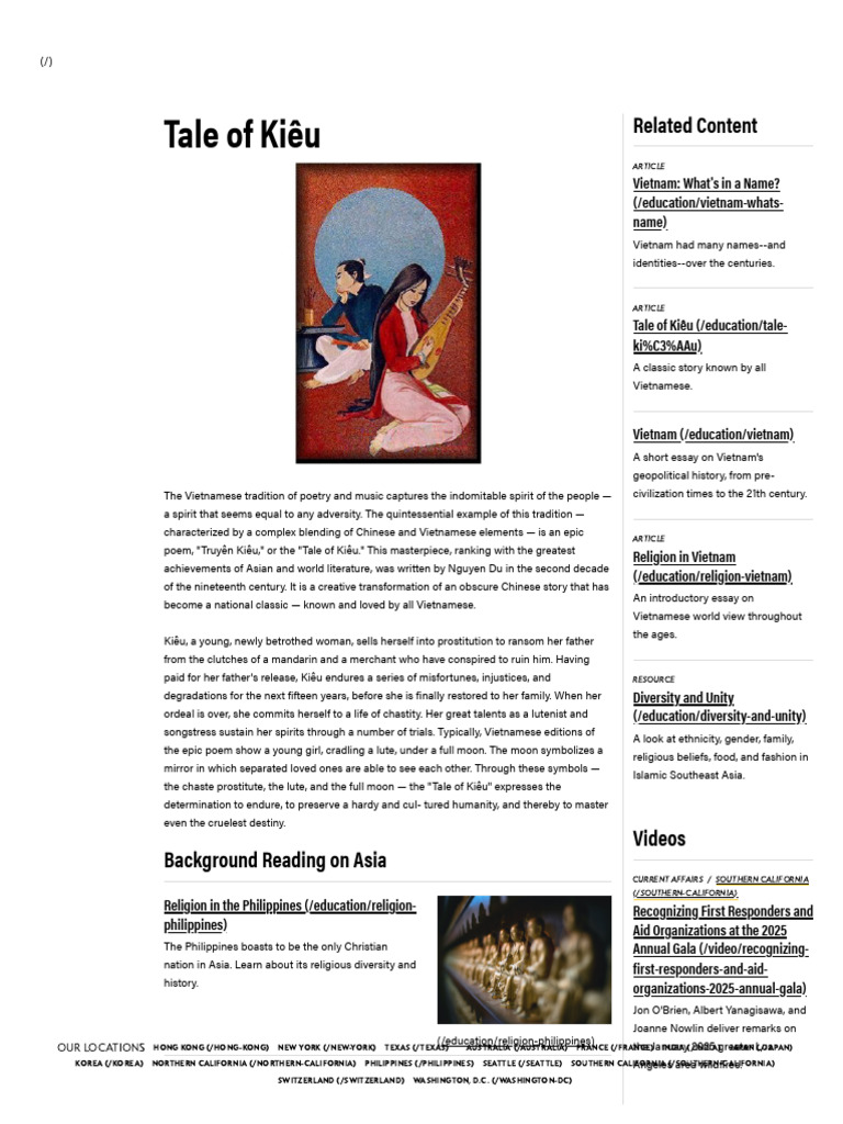 Tale of Kiêu - Asia Society | PDF