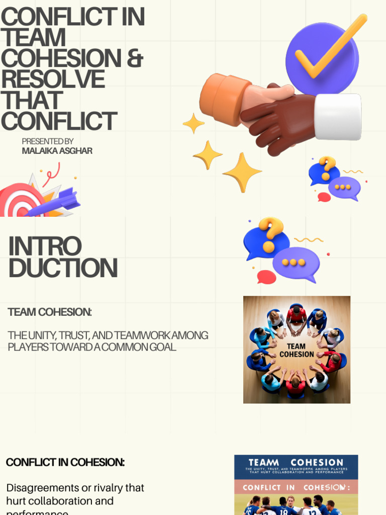 Conflict in Team Cohesion and Resolve That Conflict | PDF