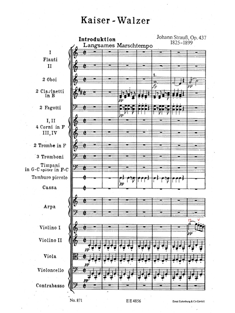 Kaiser-Walzer, Op.437 (Strauss JR., Johann) - Full Score | PDF