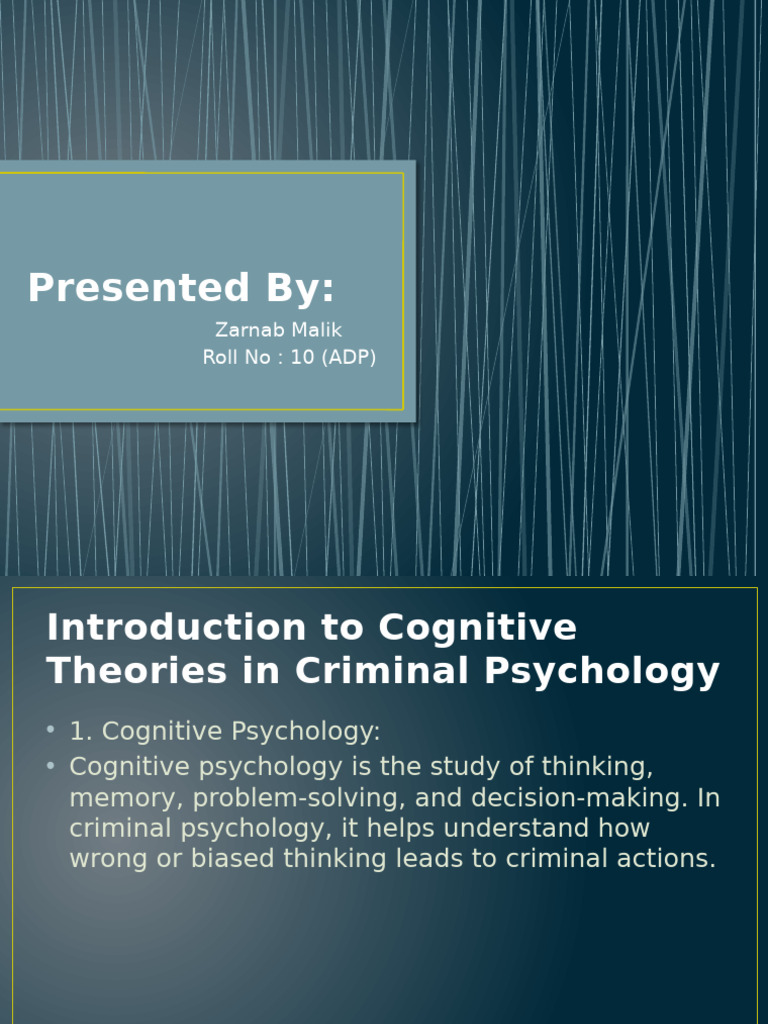 Criminal Psychology | PDF
