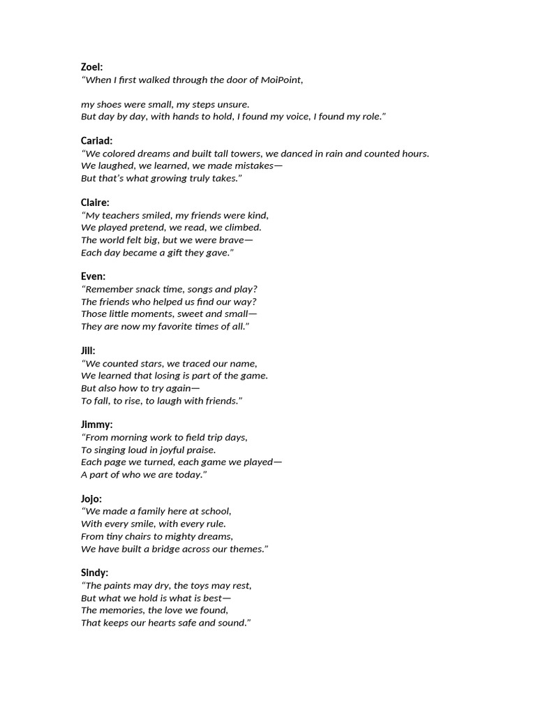 summer show poems | PDF