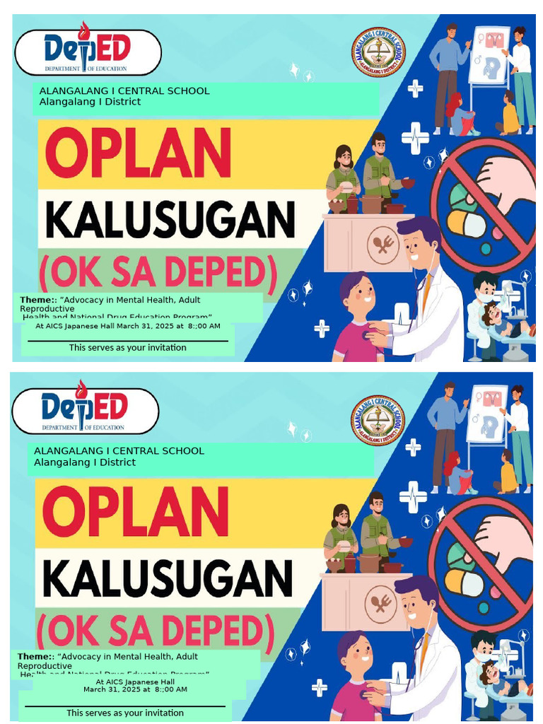 Advocacy - Program.oplan Sa Kalusugan | PDF | Smoking