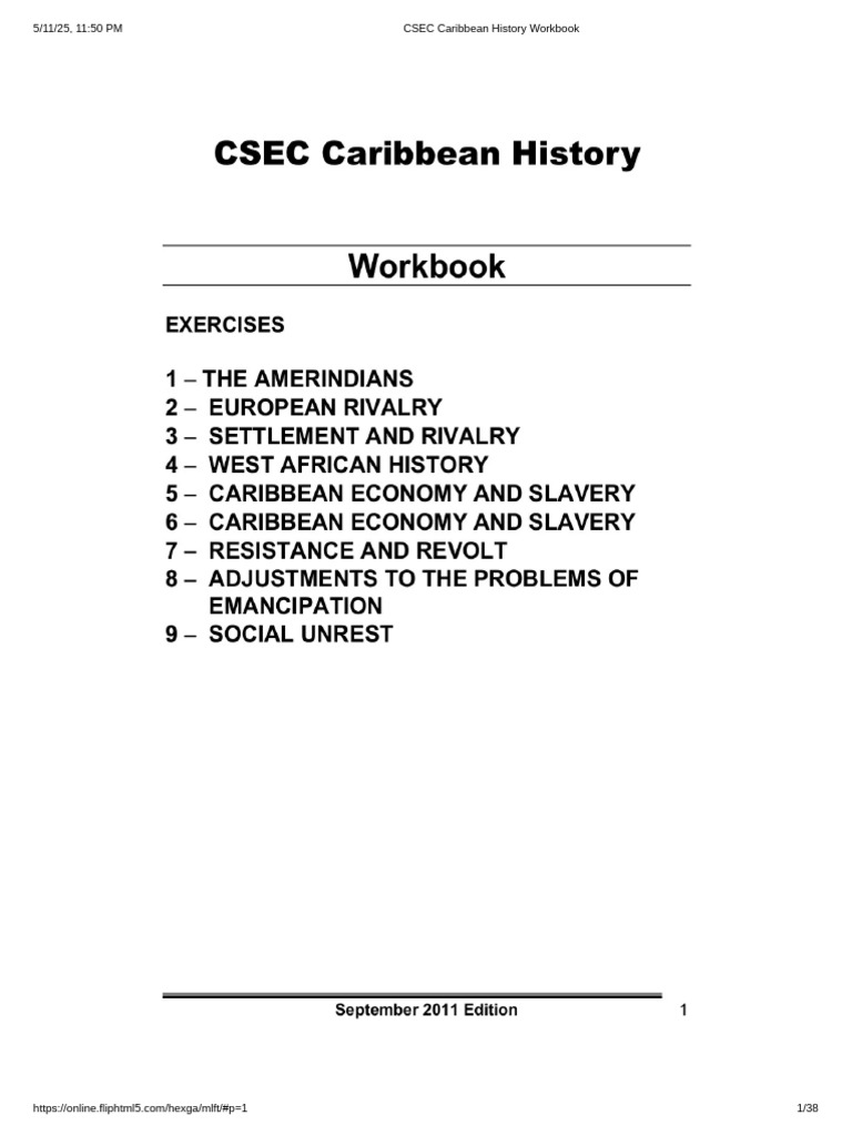 CSEC Caribbean History Workbook PDF | PDF