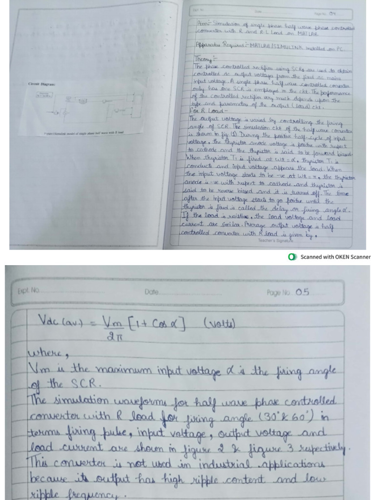 Power Electronics Exp 2-3 | PDF