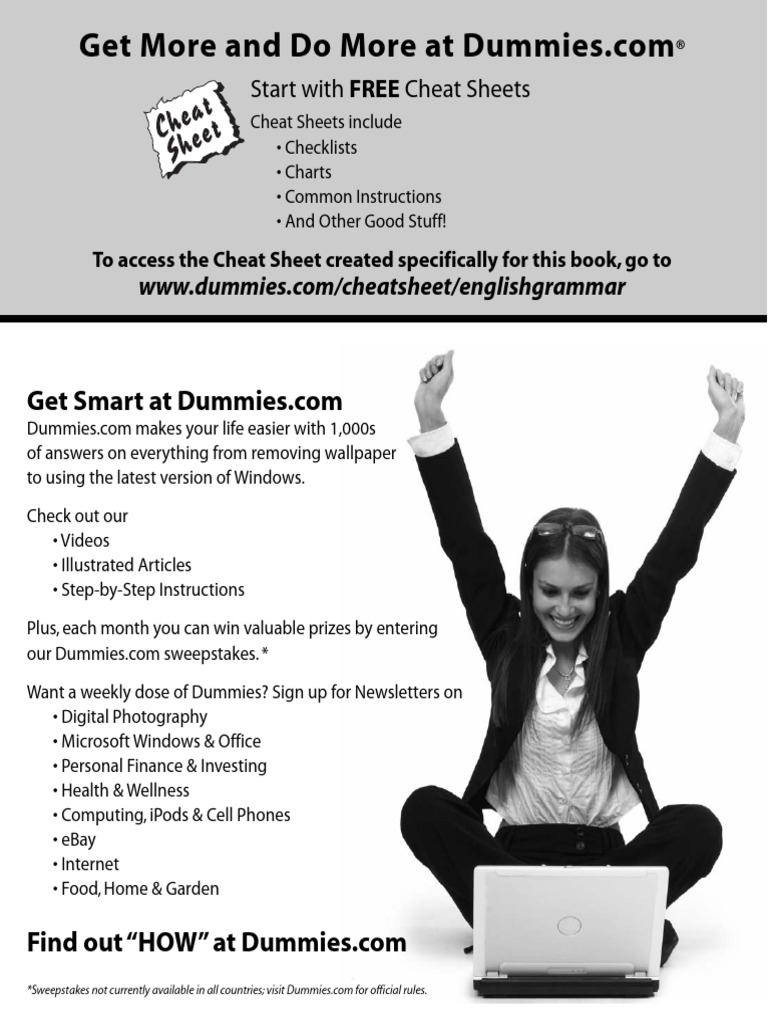 Free Cheat Sheets for Dummies Users | PDF