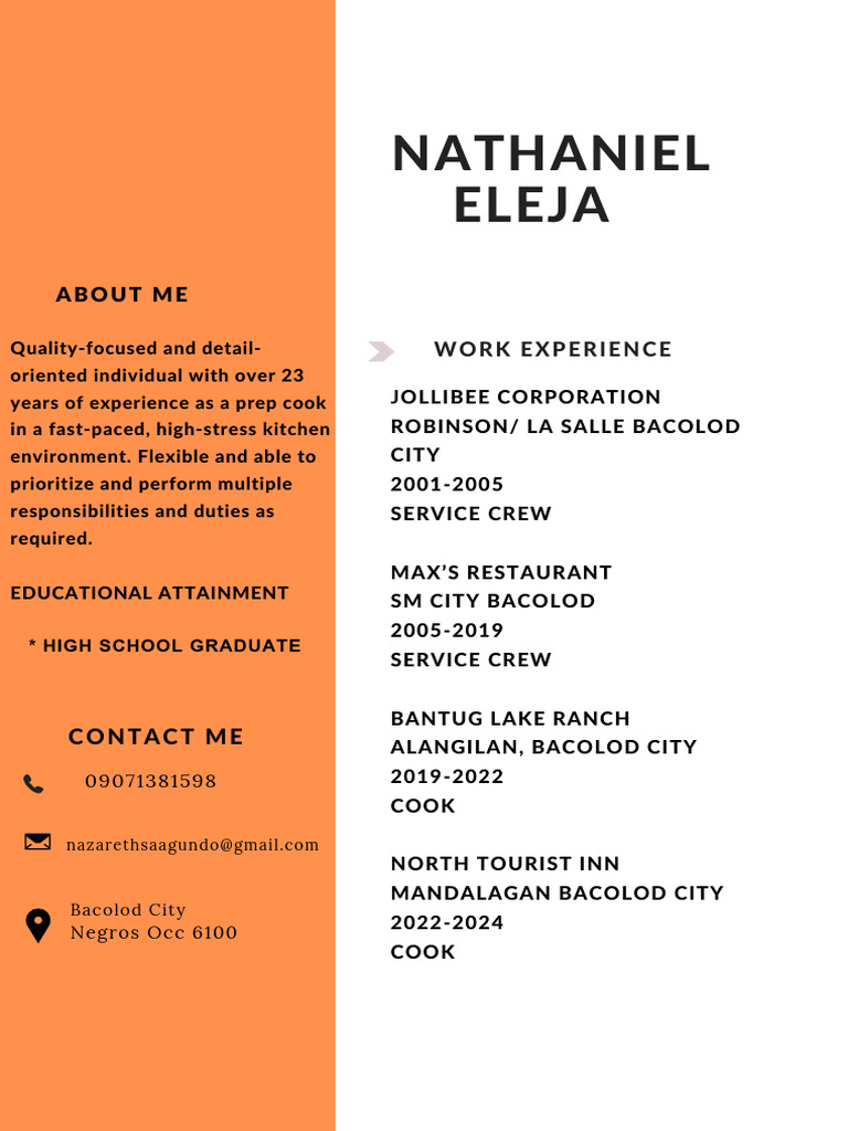 Resume Eleja | PDF
