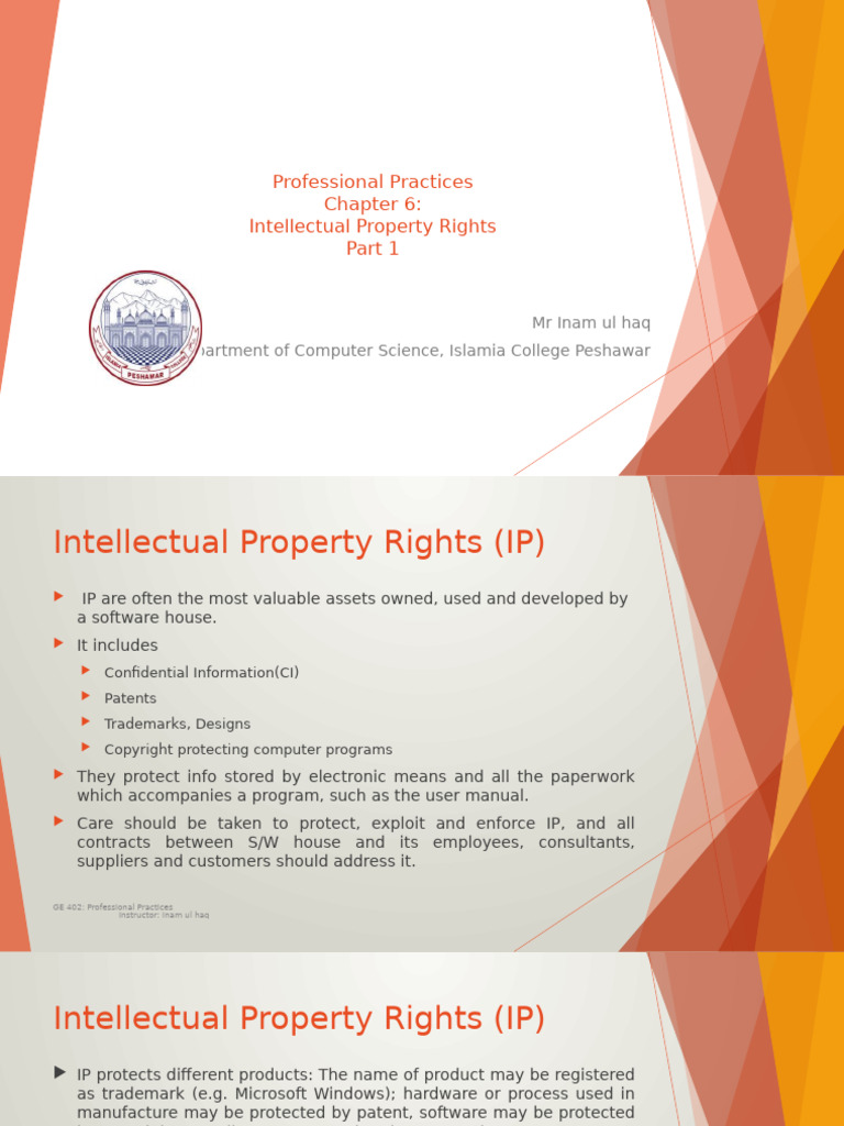 Understanding Intellectual Property Rights | PDF | Intellectual ...