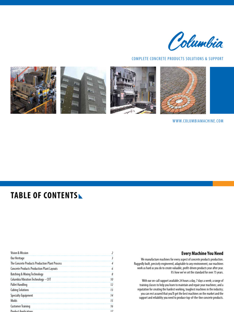 Concrete Products Manufacturing Solutions | PDF | Concrete | Pallet