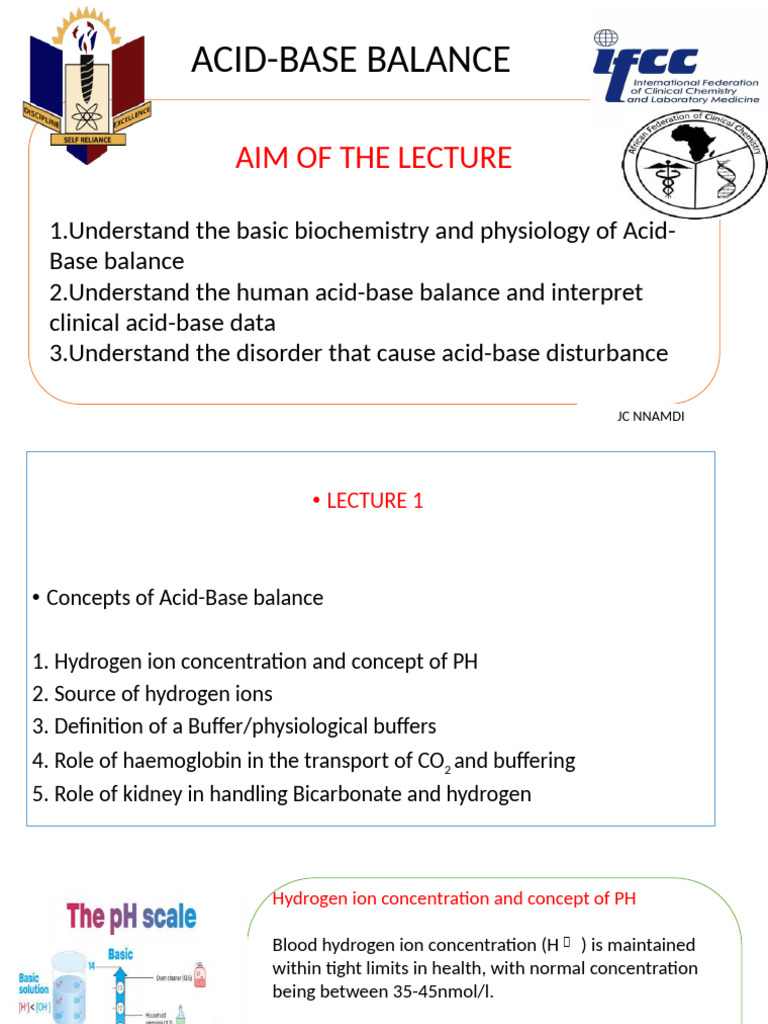 Acid-Base Balance Lect | PDF | Buffer Solution | Bicarbonate