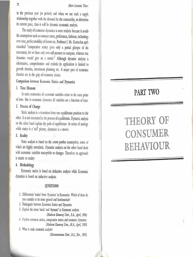 Theory of Consumer Behaviour | PDF