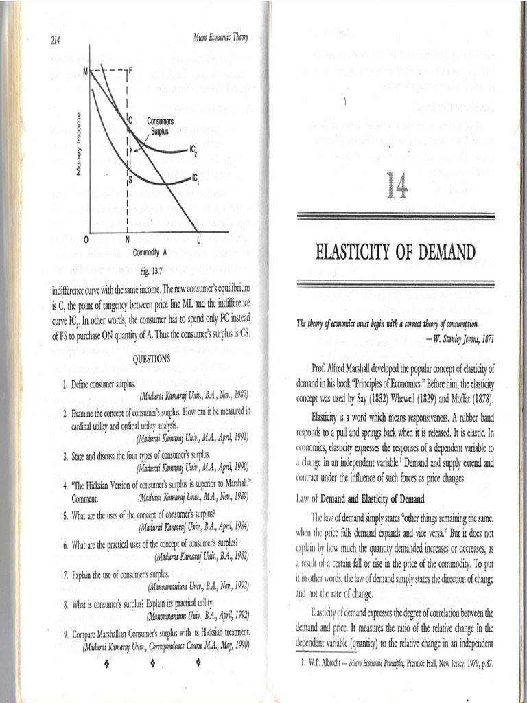 Elasticity of Demand | PDF