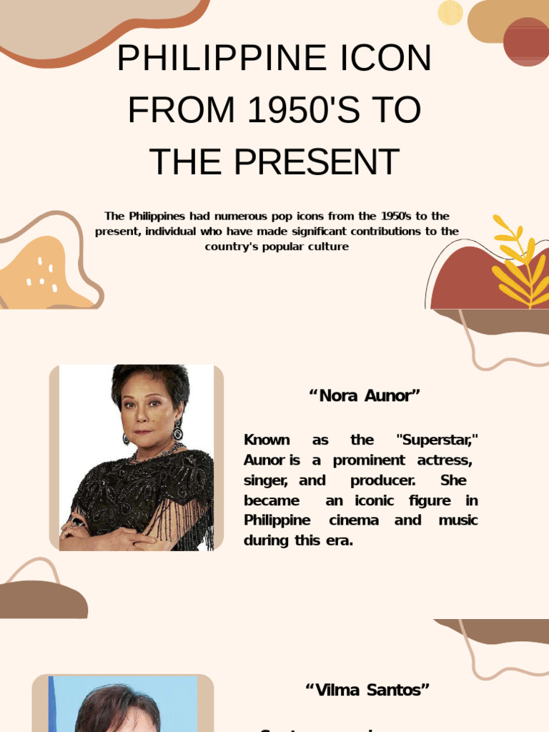 Filipino Pop Icons Through the Decades | PDF