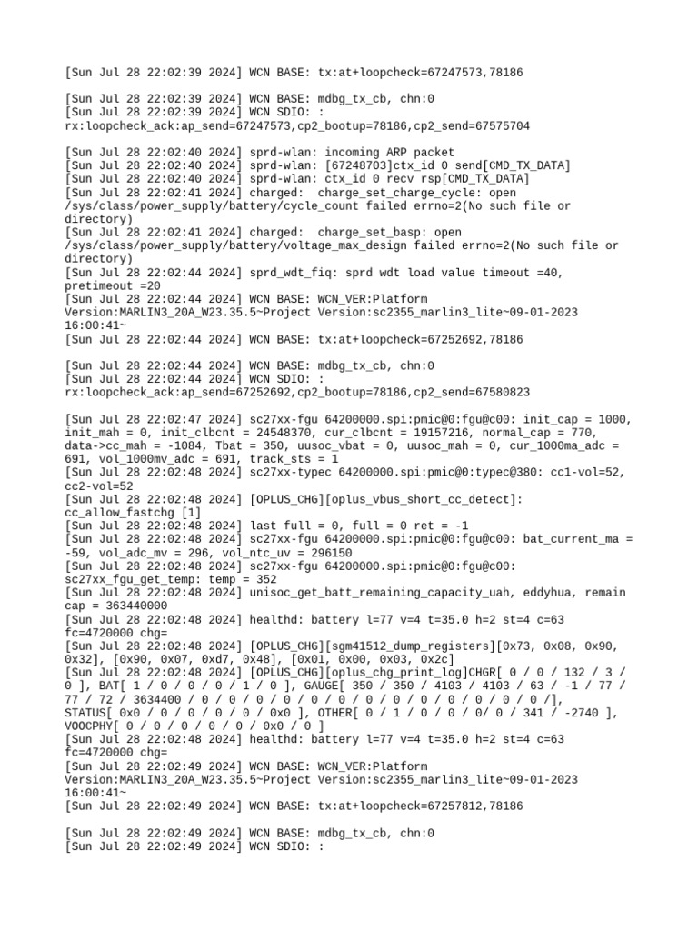Standby Kernel Log 2024 0728 224710 | PDF | Telecommunications
