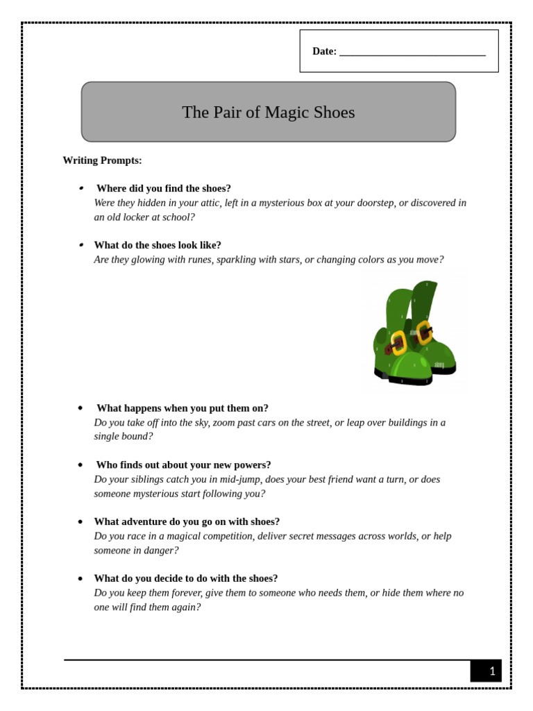The Pair of Magic Shoes | PDF