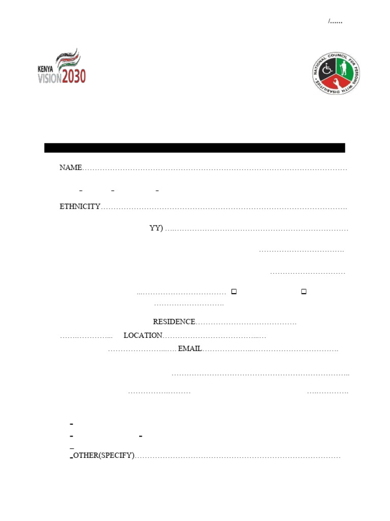 Faulu Scholarship Application Form-2024 | PDF | Identity Document