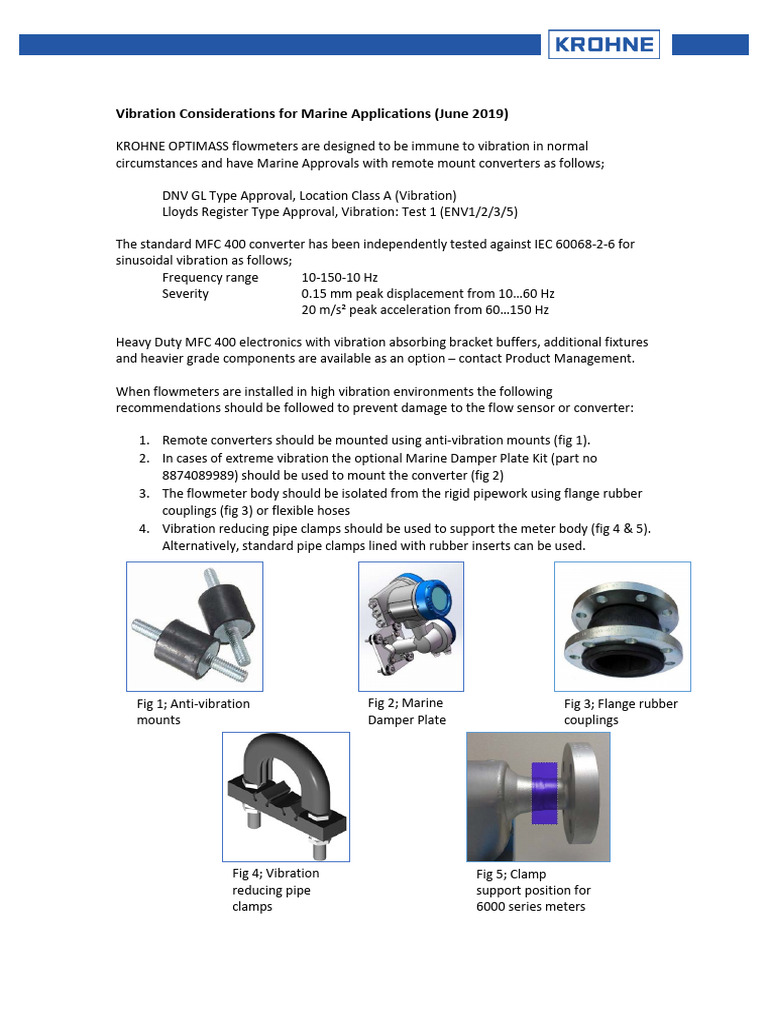 Vibration Solutions for Marine Flowmeters | PDF | Flow Measurement ...