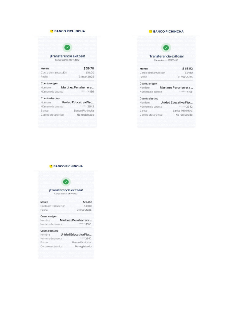 Pagos Matriculas Majo y Edu | PDF