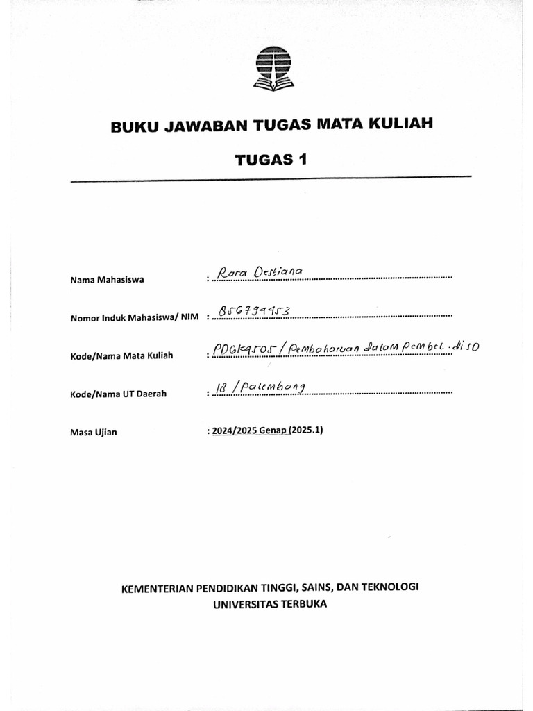 Tugas TMK 1 Pembel | PDF