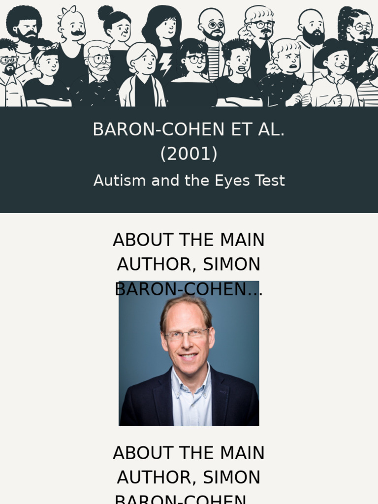 Original Baron Cohen 9990 | PDF | Autism | Theory Of Mind