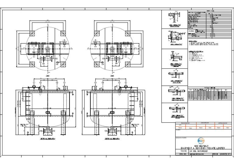 100 BBL BMT Sheet 01 of 03 Rev 0 | PDF