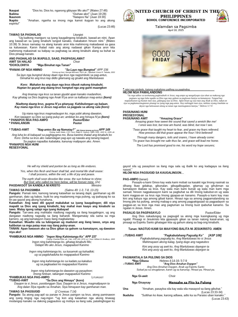 Good Friday Liturgy | PDF