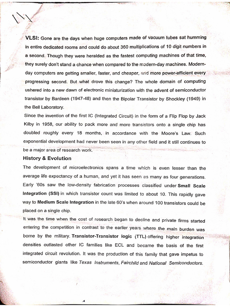 Unit- 3 VLSI (Semiconductor Devices and Technology)[1] | PDF