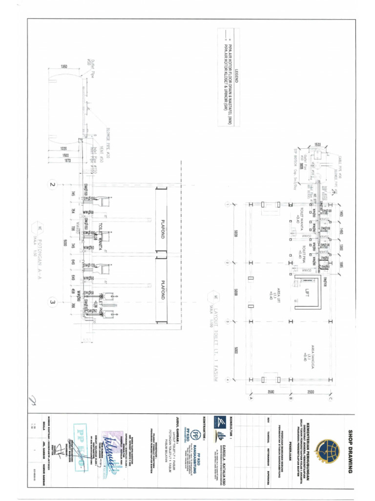 SD-ME05 Toilet Lt. 1 Fasum Selatan | PDF