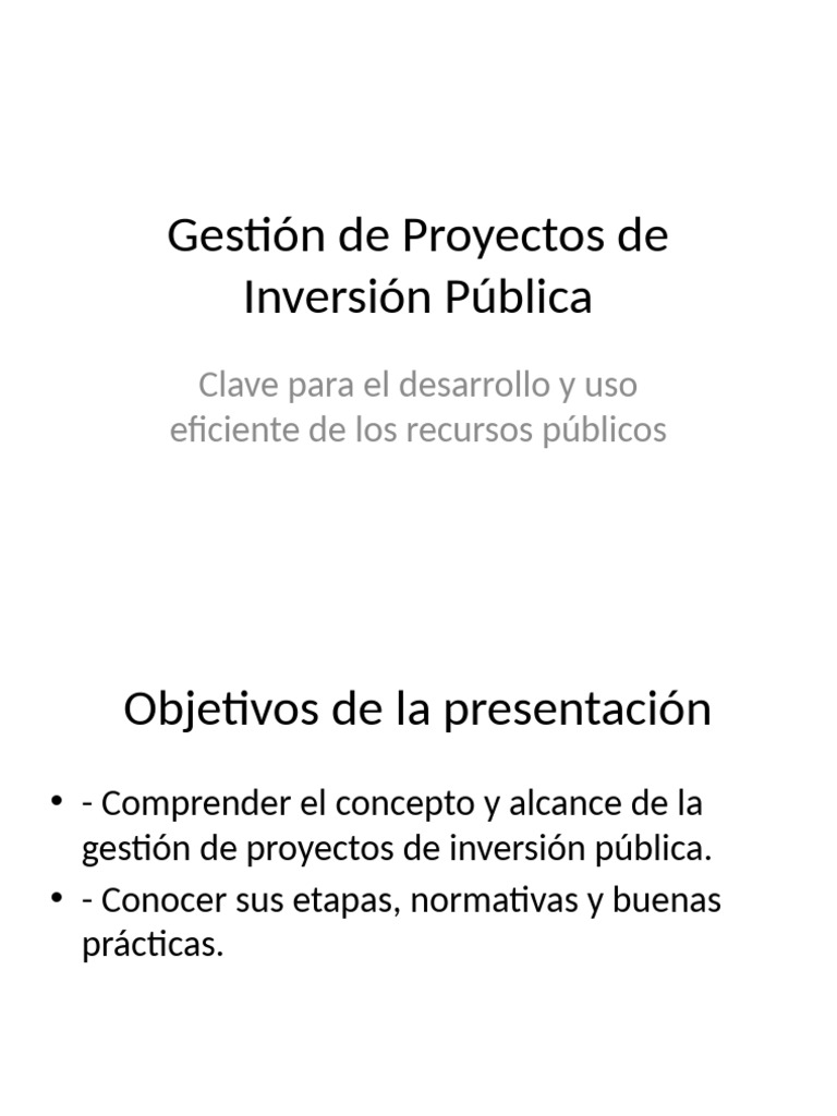 Gestion Proyectos Inversion Publica | PDF | Gestión de proyectos | Responsabilidad