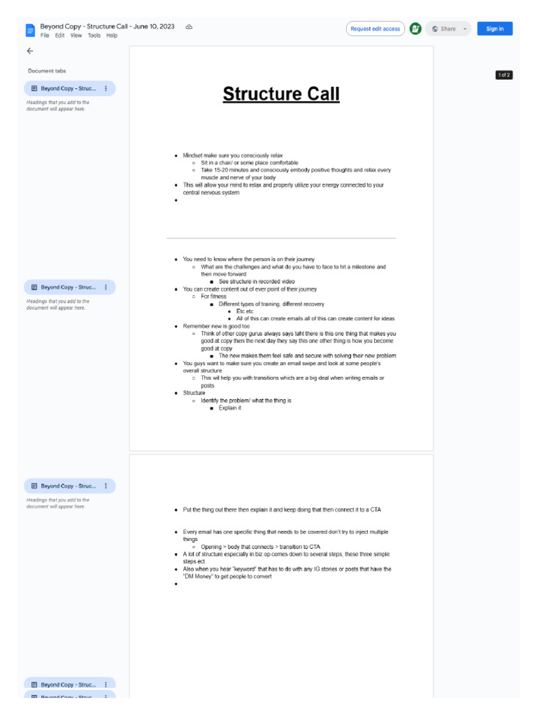Structure Call | PDF