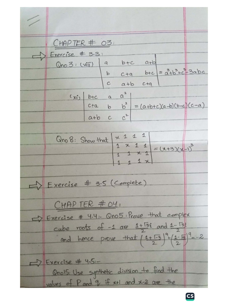 Imp Long Q of 1st Year Math | PDF