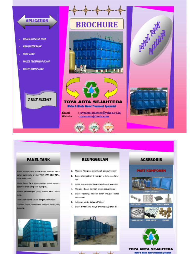 Brosur Panel Tank Merek Toya Arta Sejahtera | PDF