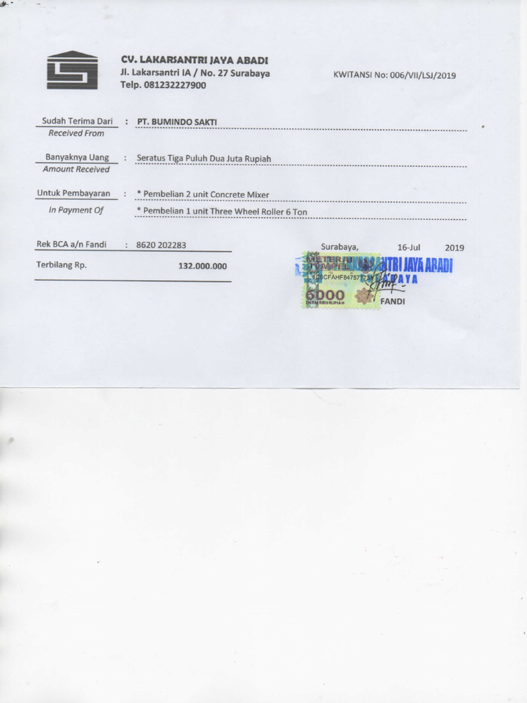 Concrete Mixer, Three Whell Roller (Walles) Kwt + Inv | PDF