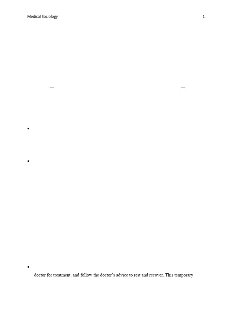 Sociological Perspectives On Health and Illness | PDF | Social Stigma ...