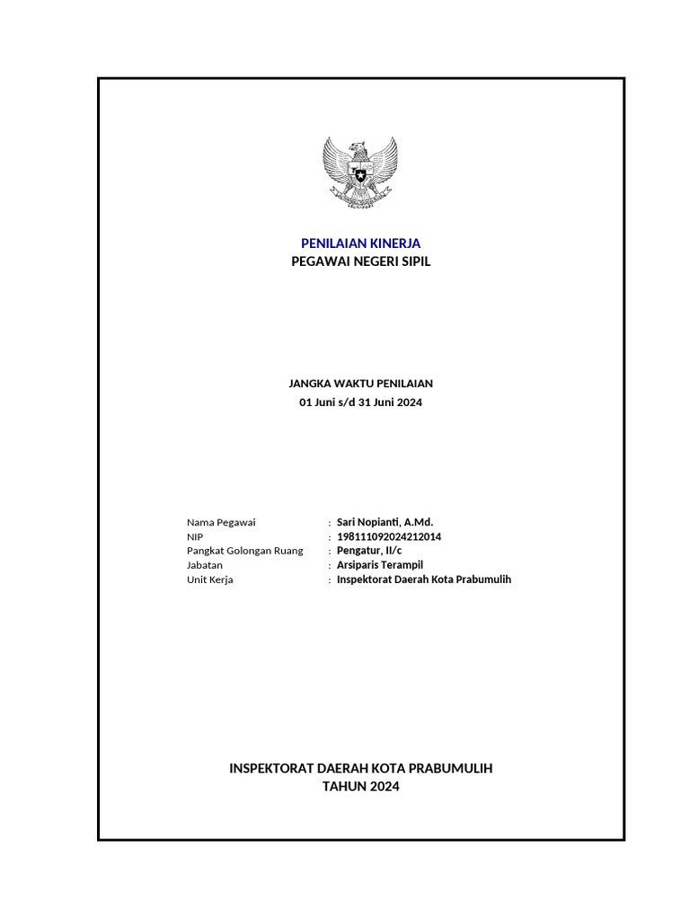 SKP Arsiparis Terampil | PDF