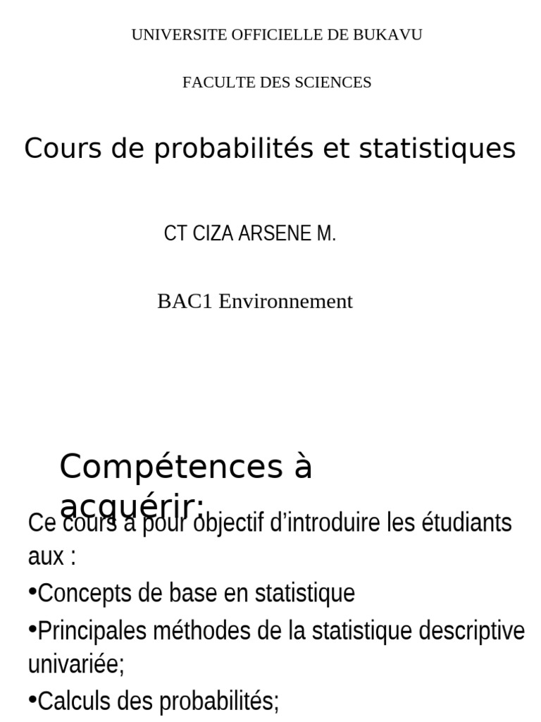 Introduction à la gestion des probabilités | PDF | Statistiques ...