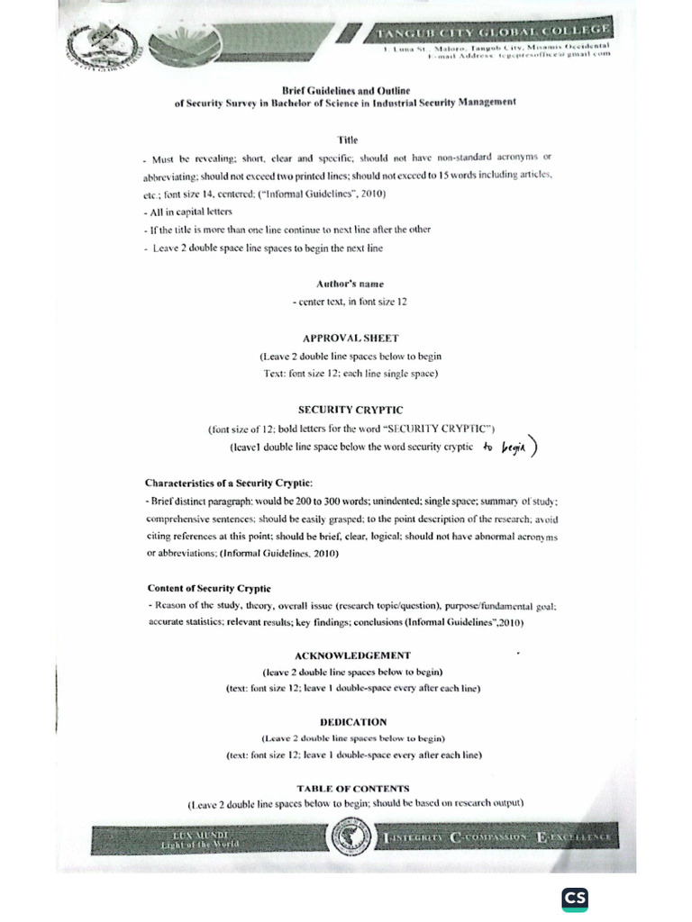 Guidelines SSI | PDF