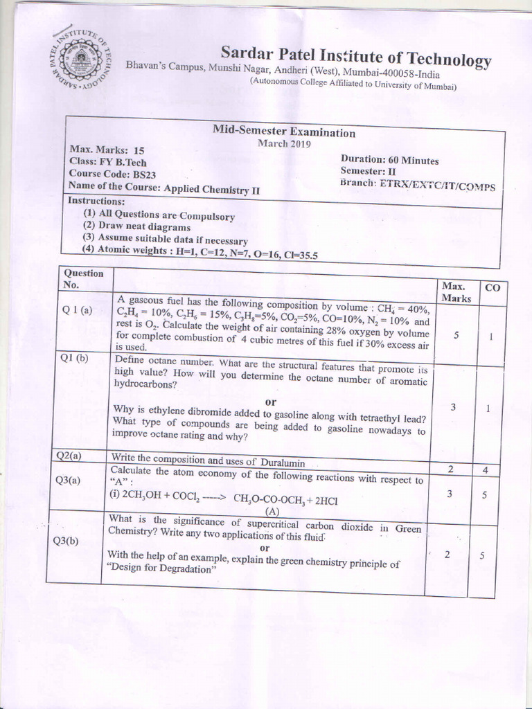 MSE19-FE-apsh-SEM II-AC-II-QP | PDF