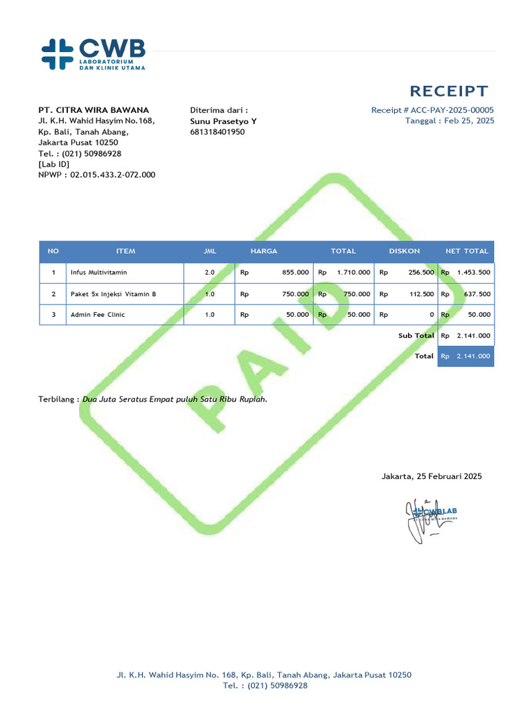 Receipt # ACC-PAY-2025-00005 | PDF